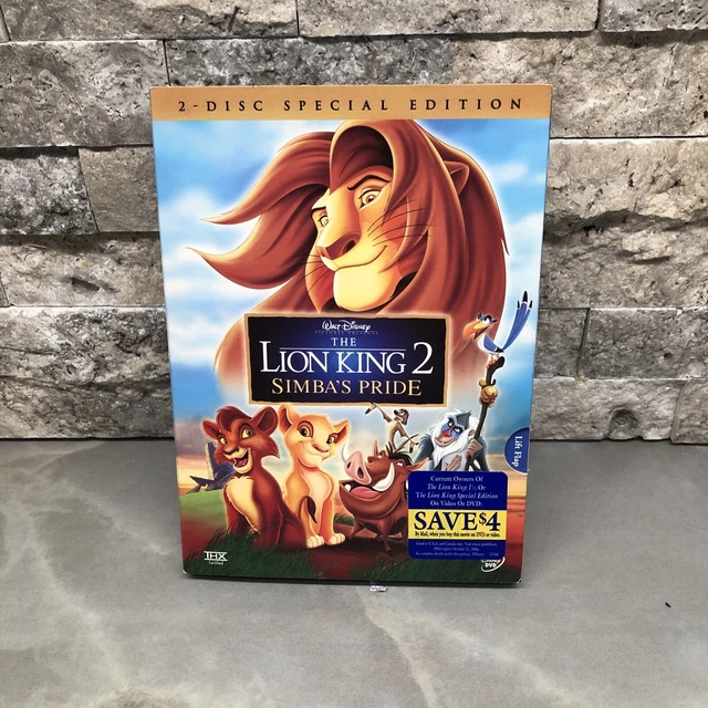 THE LION KING 2: Simbas Pride (Two-Disc DVD) New Sealed With Slip Cover ...