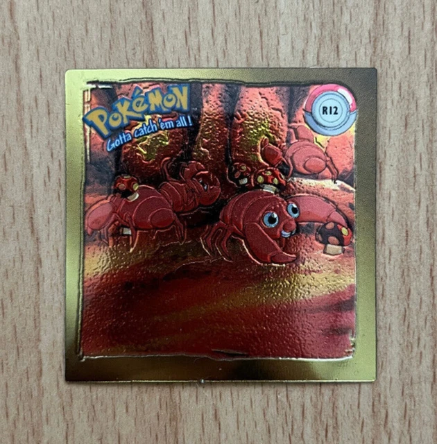 PARAS GOLD PRISM I R12 I Pokémon TCG Artbox I 1999 Pokemon Stickers ...