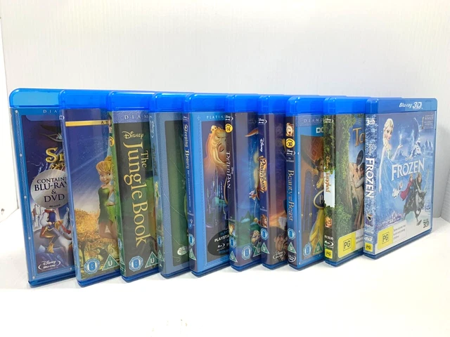 DISNEY BLU-RAY BUNDLE Family Animation Blu-ray Bulk Lot of 10 Movies ...