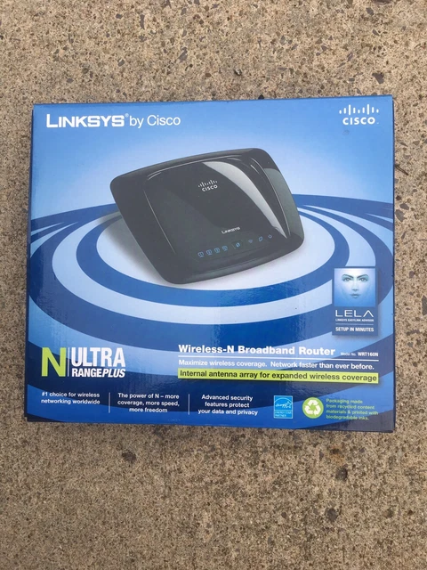 LINKSYS BY CISCO N Ultra Range Plus Wireless N Broadband Router WRT160N ...