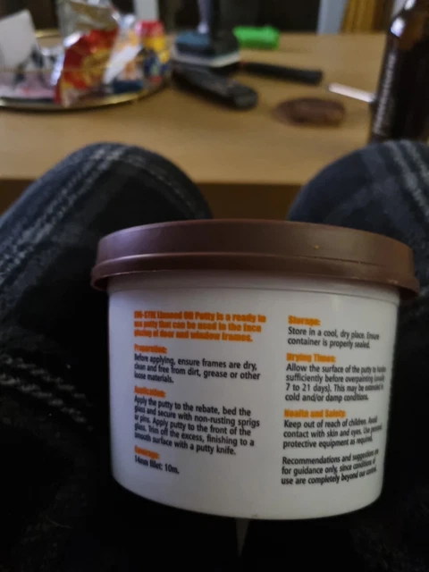 Evo Stik Multi Purpose Linseed Oil Putty External Face Glazing Brown