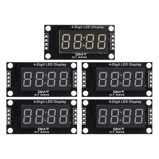 4-DIGIT TUBE CLOCK Module 0.36in TM1637 Digital Tube 7 Segments for ...