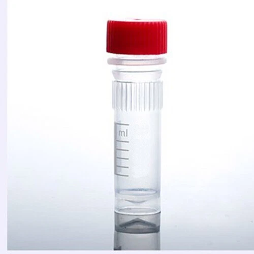 250PCS 1ML RED Plastic Vials Microcentrifuge Tubes Lab Screw Cap Tube ...