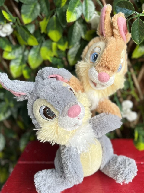 DISNEY THUMPER & Miss Bunny Soft Toy Bambi 10" Rabbits Playing VGC £9. ...