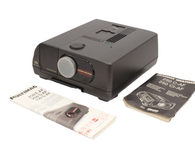 BRAUN 250 C-AF Paximat Multimag Slide Projector Boxed Halogen Lamp ...