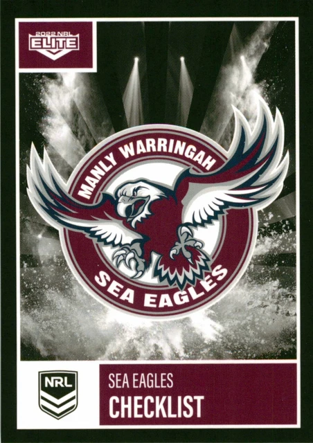 2022 MANLY SEA EAGLES NRL Card CLUB LOGO Elite $4.49 - PicClick AU