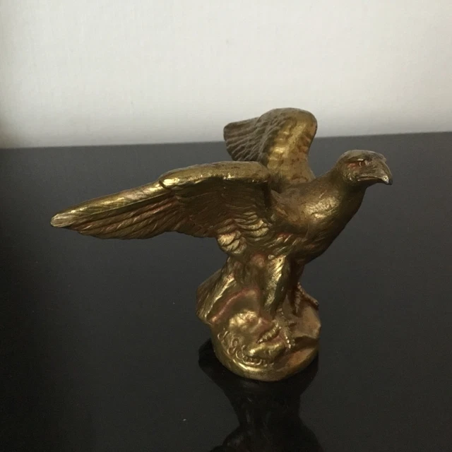 MASCOTTE AIGLE EN Bronze signée Jean GERARD (1873-1946) Eagle Sculpture ...