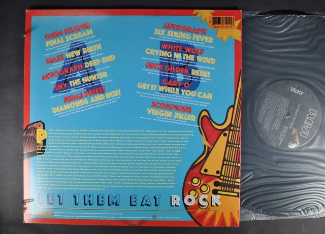 LET THEM EAT Rock SCORPIONS JUDAS PRIEST GRIM REAPER SHY WHITE WOLF ...