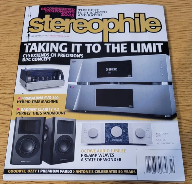 RECOMMENDED COMPONENTS 2025 Stereophile October 2025 $13.95 - PicClick CA
