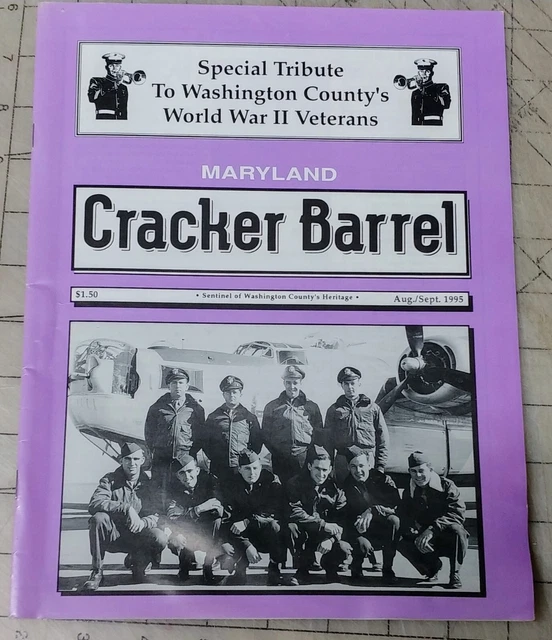 CRACKER BARREL MAGAZINE Aug/Sept 1995 WW2 Edition / Hagerstown MD £4.70 ...