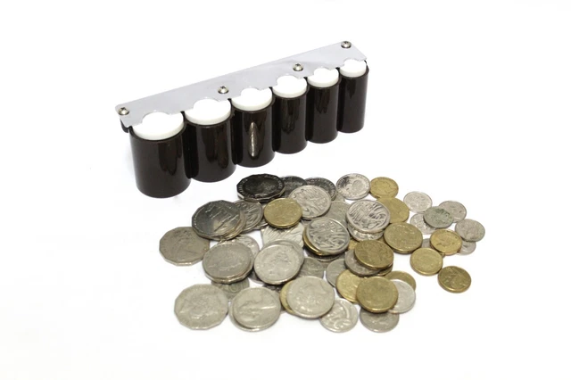 HEAVY DUTY AUSTRALIAN Coin / Change Holder Dispenser With Clip Taxi ...