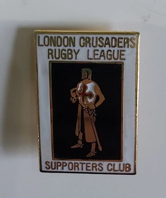 LONDON CRUSADERS SUPPORTERS club rugby league club crest badge superb £ ...