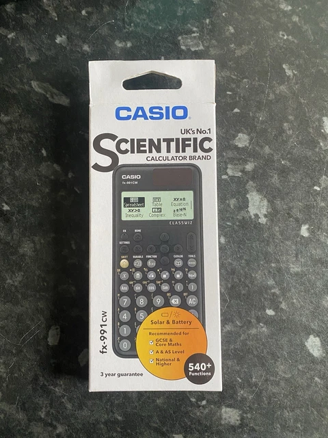 CASIO FX-991CW ADVANCED Scientific Calculator A/AS Level Maths NHD 540 ...