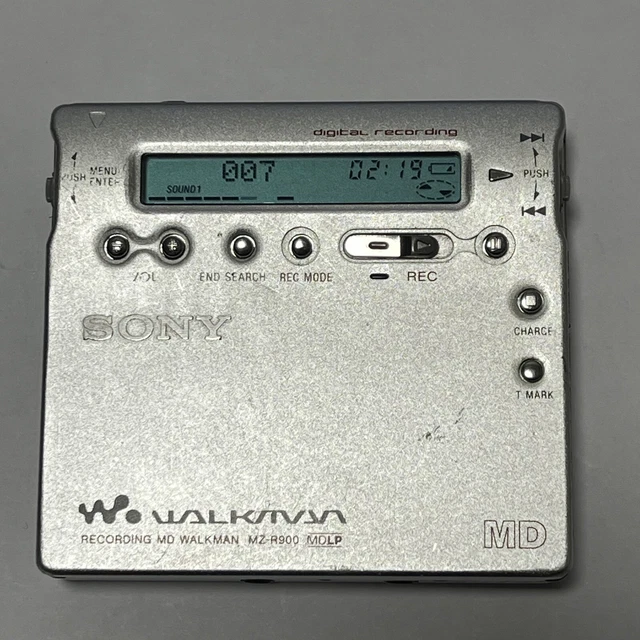 VINTAGE SONY WALKMAN MD WALKMAN MZ-R900 Personal Minidisc Recorder ...