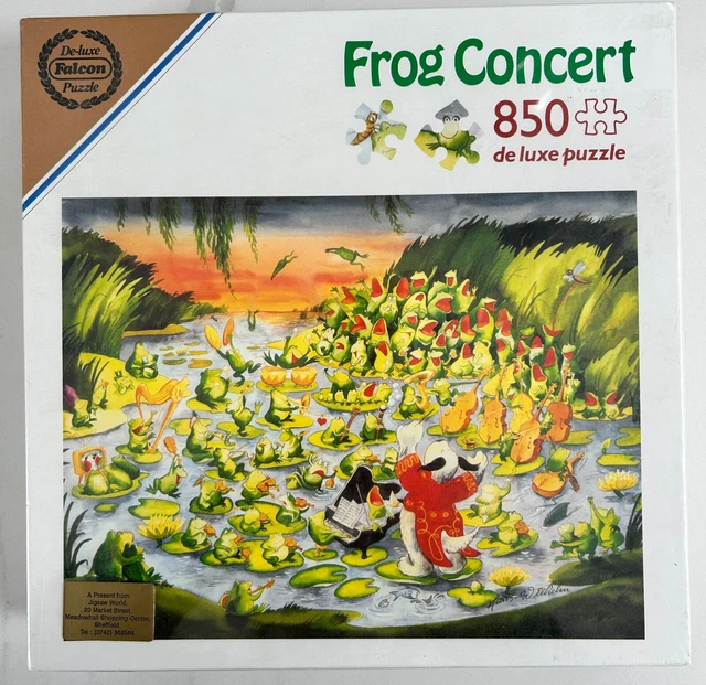 PUZZLE VINTAGE SIGILLATO Falcon De-Luxe Frog Concert 850 pezzi - NUOVO ...
