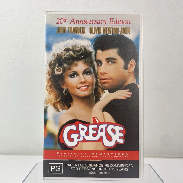 GREASE VHS *NEW SEALED* Video 1998 20th Anniversary Olivia Newton John ...