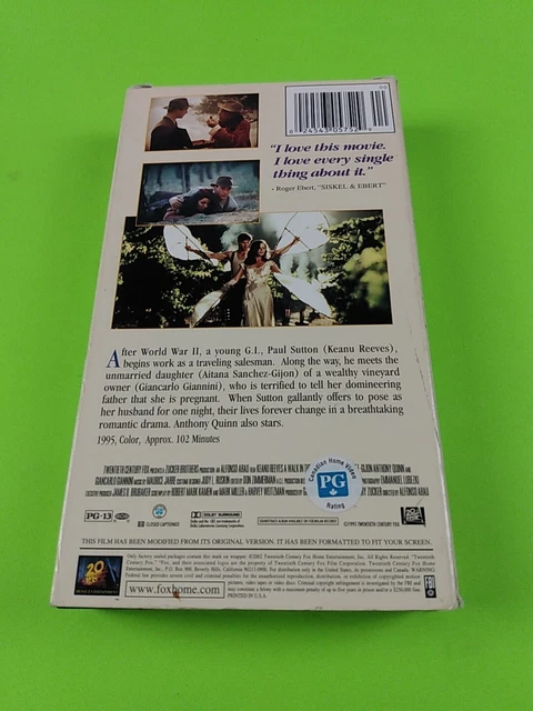 A WALK IN the Clouds (VHS, 2003, Standard Version)-047 $6.76 - PicClick CA