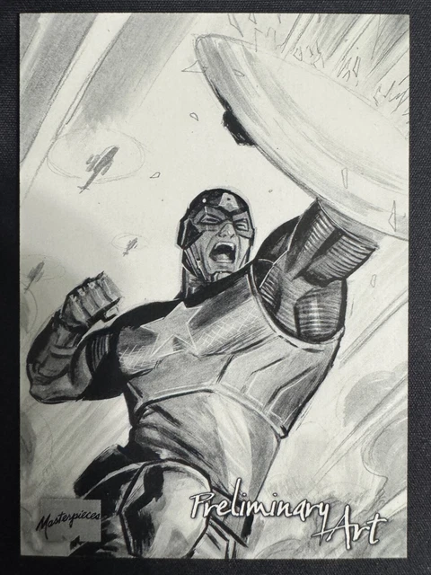 2024 MARVEL MASTERPIECES Nahuel Grego Captain America Preliminary Art ...