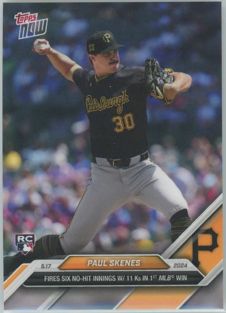 PAUL SKENES 2024 Topps Now MLB Rookie RC Card #201 £6.38 - PicClick UK PAUL SKENES 2024 Topps Now MLB Rookie RC Card #201 £6.38 - PicClick UK