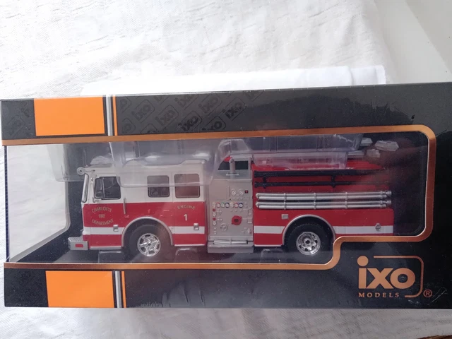 CAMION POMPIERS SEAGRAVE Marauder Ii Charlotte Fire Brigade 1/43 Ixo ...