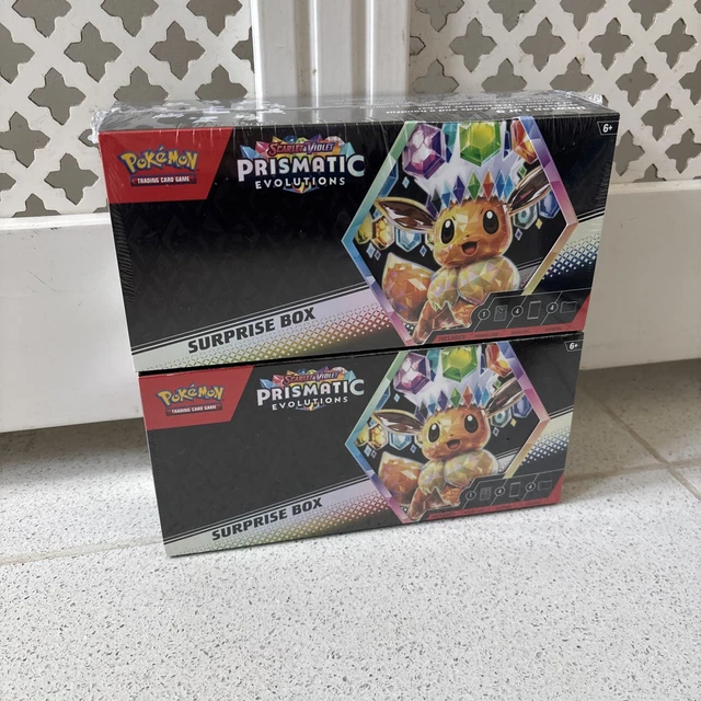 POKÉMON SCARLETT AND Violet Prismatic Evolutions Surprise Box X2 . EUR ...