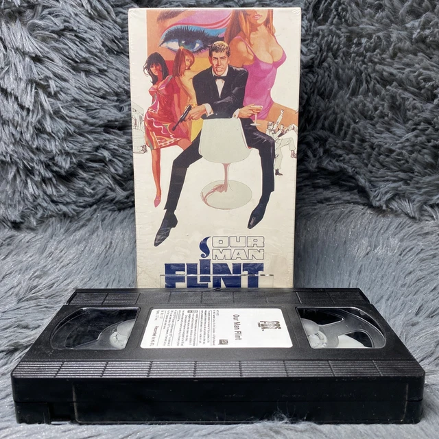 OUR MAN FLINT VHS 1990 James Coburn CBS FOX Action Comedy Classic Movie ...