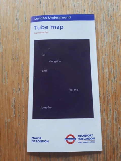LONDON UNDERGROUND TUBE map - September 2021 edition £1.35 - PicClick UK