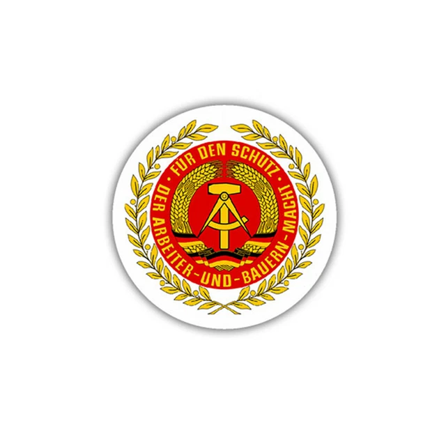 AUFKLEBER/STICKER NVA WAPPEN DDR Deutschland Emblem Abzeichen 7x7cm ...