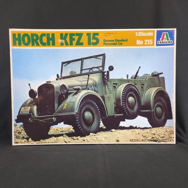 ITALERI 1/35 HORCH Kfz.15 WWII German Staff Car 215 Rare Unbuilt Kit ...