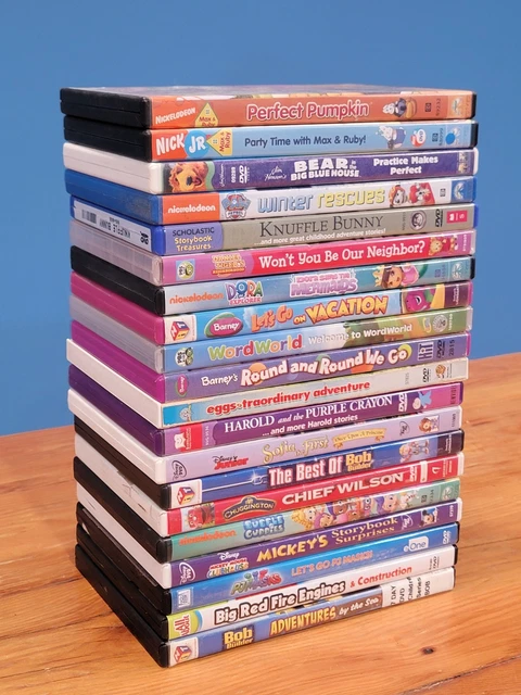 20 PRESCHOOL TODDLER DVD Lot - Animated Children Learning Dora Mickey ...