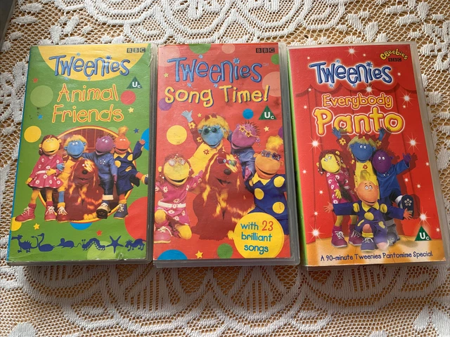 CBEEBIES TWEENIES - Animal Friends , Song Time, Everybody Panto 3 x VHS ...