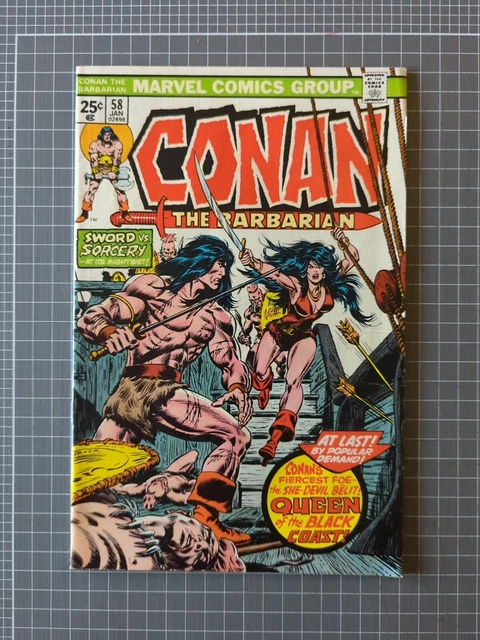 MARVEL COMICS CONAN The Barbarian #58 With Belit 1976 Bronze Age EUR 1 ...