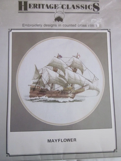 HERITAGE CLASSICS CROSS stitch pattern "The Mayflower" ship £2.00 ...