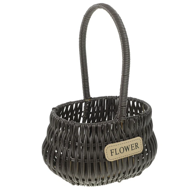 PANIER DE FLEURS Jardinière En Osier Saule Stand Mariage Paniers ...