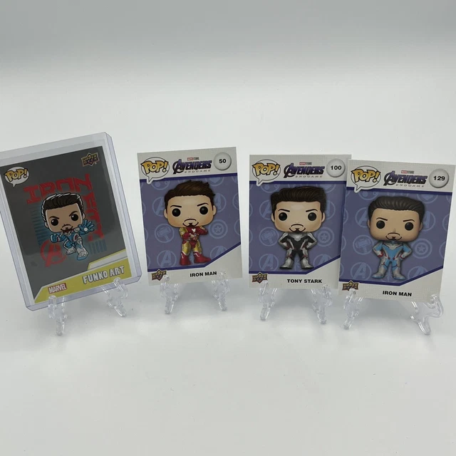 UPPER DECK FUNKO Pop Card Marvel Lot Of 4 Iron Man Funko Art AF-12 ...