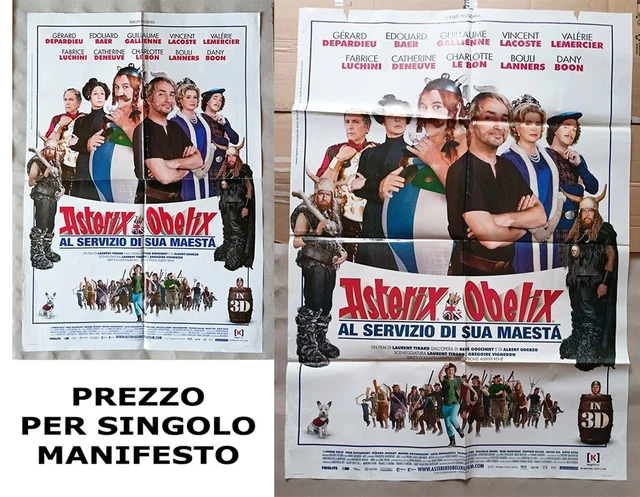 ASTERIX & OBELIX al servizio di Sua Maestà MANIFESTI CINEMA ORIGINALI ...