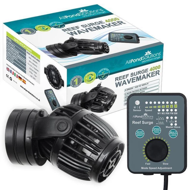 MARINE WAVE MAKER Circulation Pump Reef Aquarium Fish Tank - Controller ...