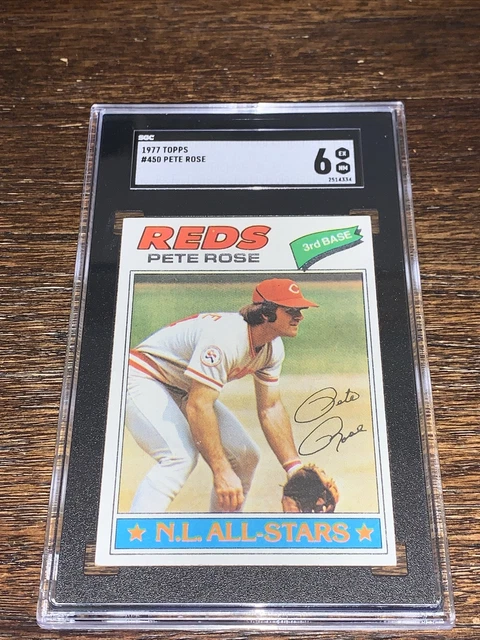 1977 TOPPS PETE Rose #450 Rouges Grade Sgc 6 Ex-Mt EUR 33,65 - PicClick FR