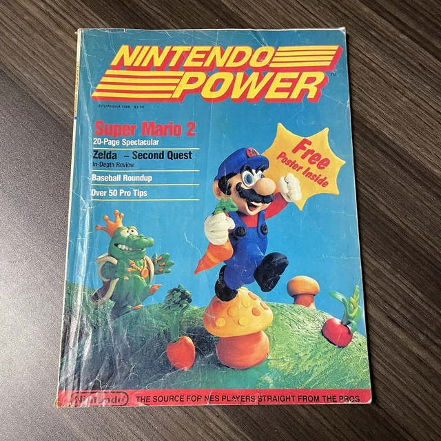 NINTENDO POWER VOLUME 1 July/August 1988 Magazine Issue SMB2 Inserts ...