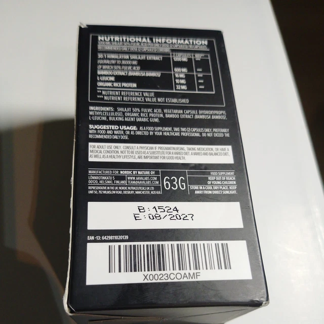 PURE HIMALAYAN SHILAJIT - 36,000Mg - 30:1 Extract Ratio - 90 Pure ...