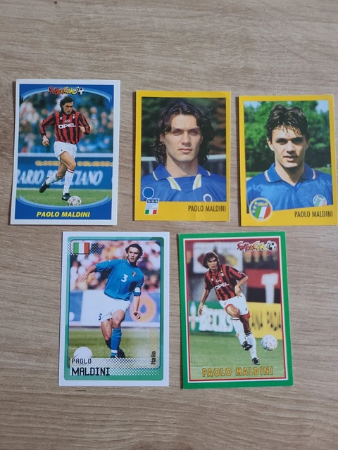 1995-96 96-97 PANINI Supercalcio 1998 Merlin PAOLO MALDINI Lotto 5 ...