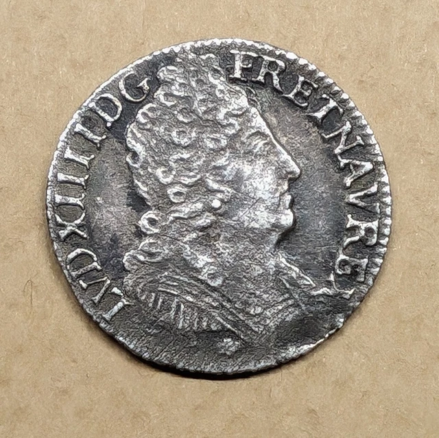 LOUIS XIV - Dixième D'écu Aux Trois Couronnes 1711 H La Rochelle EUR 1 ...