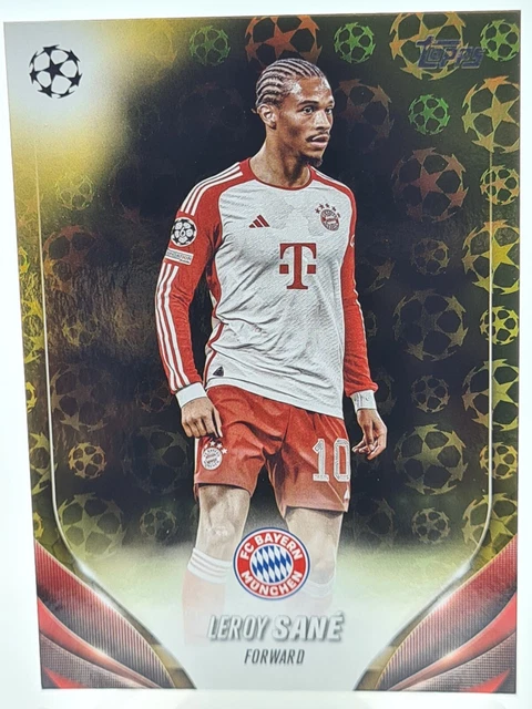 LEROY SANE 2023-24 Topps UEFA Club Competitions StarBall #186 FC Bayern ...