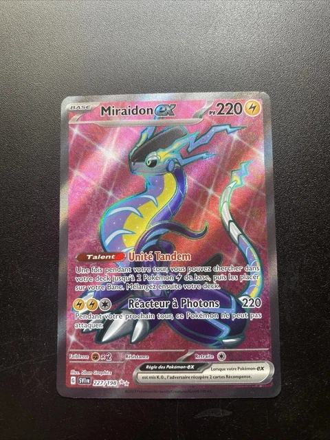 CARTE POKÉMON - Miraidon EX FA / 227/198 / Neuve / EV01 Écarlate Et ...