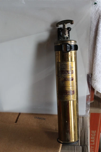 GENERAL QUICK AID Fire Guard Model 95HD Heavy Duty Extinguisher Brass w ...