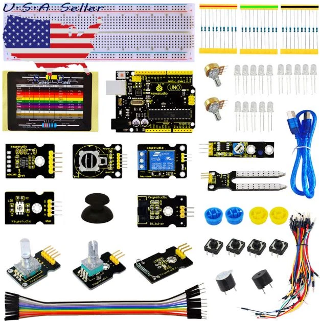 NEW KEYESTUDIO SENSOR Kit- K4 with UNO R3 board for MCU starters +PDF ...