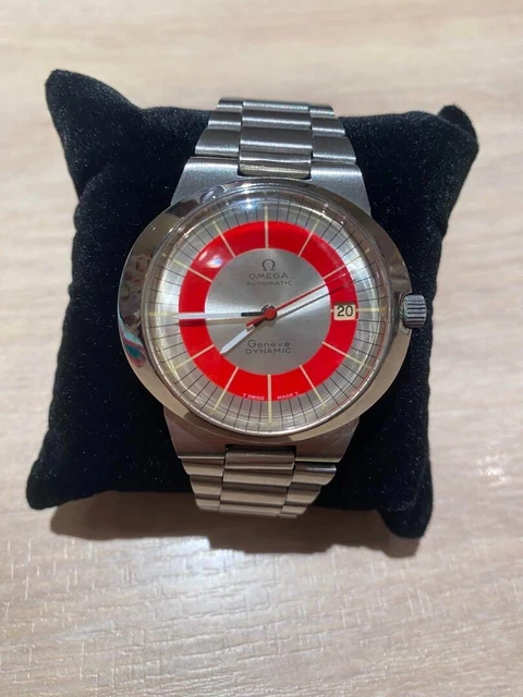 OMEGA DYNAMIC AUTOMATIC Self-winding Analog Vintage Men's Watch Red ...