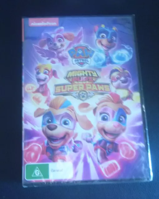Nickelodeon Paw Patrol Mighty Pups Super Paws Dvd New Region 4 6 50