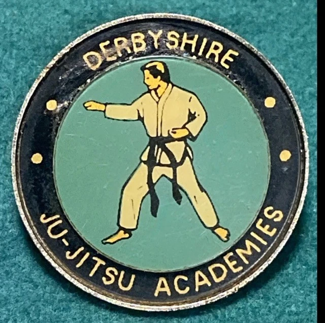 VINTAGE DERBYSHIRE ACADEMIES Ju-Jitsu Pin badge Mixed Martial Arts £0. ...