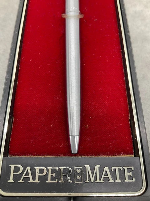 VINTAGE PAPER MATE refillable ballpoint pen Powerpoint USA with case G4 ...